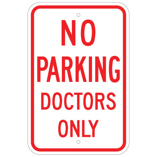 No Parking Doctors Only Sign – My Store