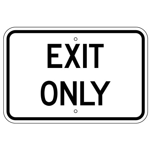Exit Only Sign (Horizontal) – My Store